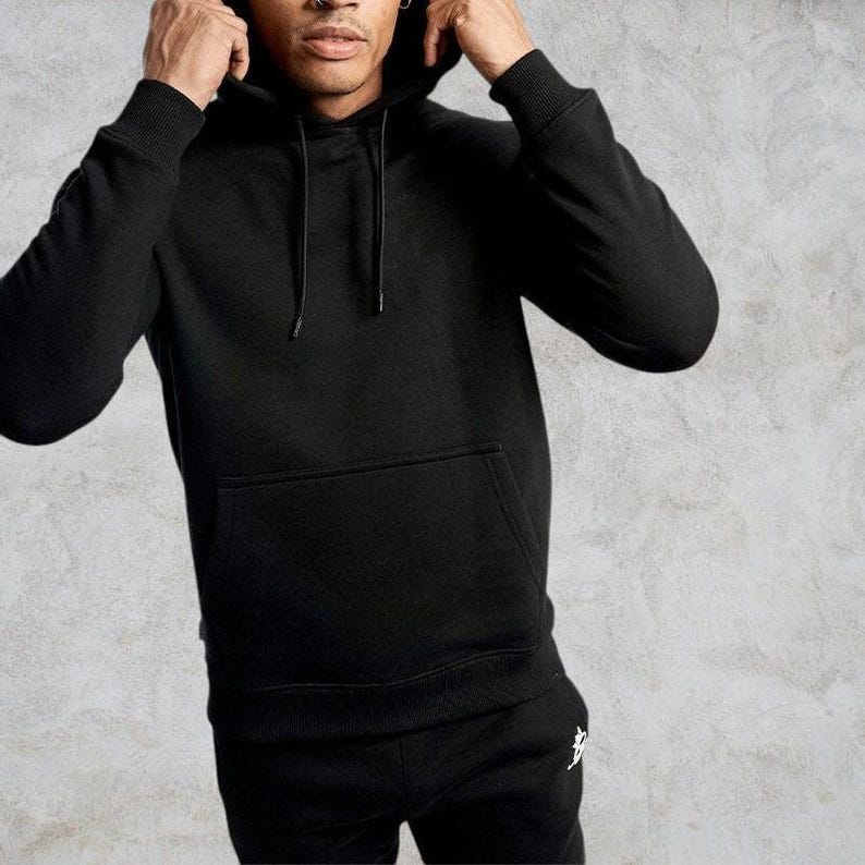 Men’s Heavyweight Hoodie Tracksuit Set | Custom Fit Gym Joggers ...