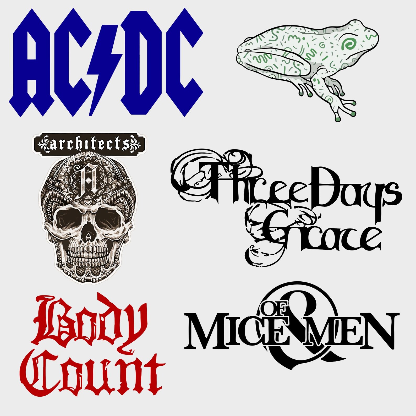 213 Rock Bands Design Bundle, High Quality PNG, Instant Download, Rock ...