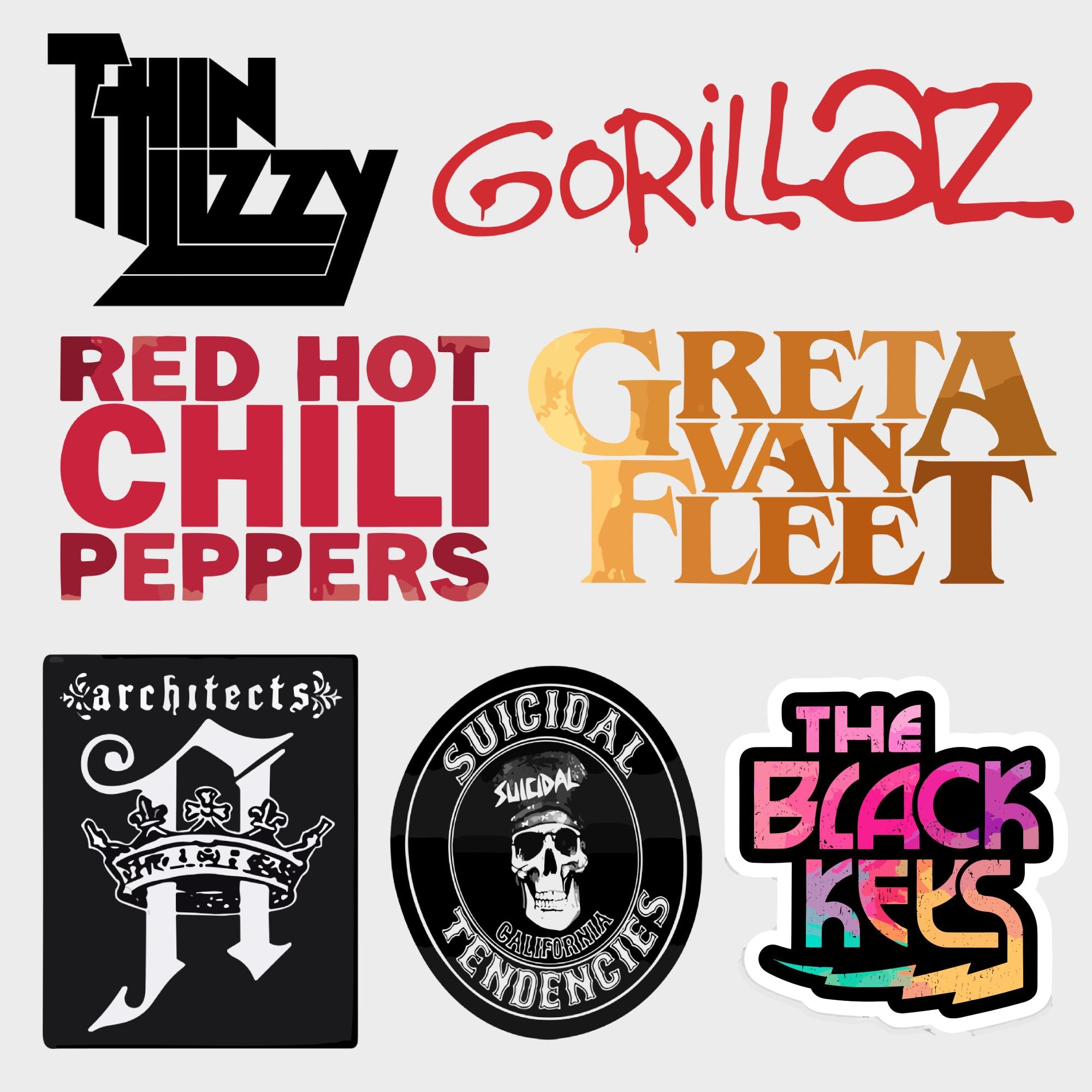 213 Rock Bands Design Bundle, High Quality PNG, Instant Download, Rock ...