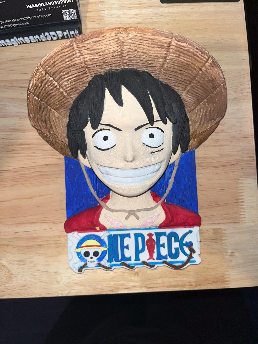 3D Printed Monkey D. Luffy From One Piece Wall Plaque - Etsy Australia