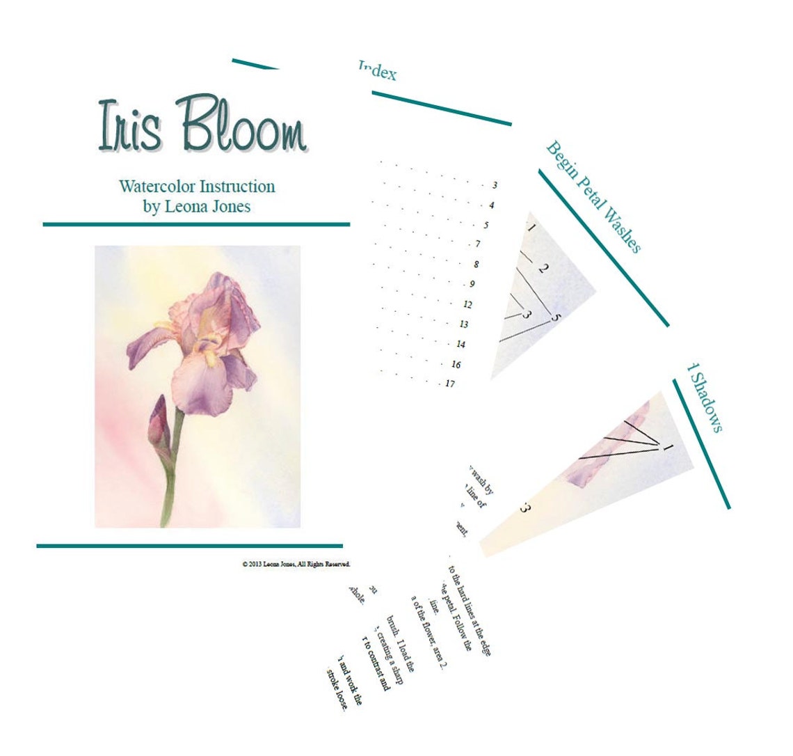 Tutorial Painting of "iris Bloom" How to Paint an Iris in Watercolor ...