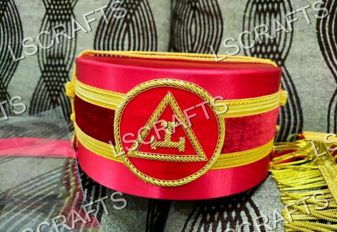 Masonic Regalia Royal Arch Hand Embroidered Crown All Sizes Available ...