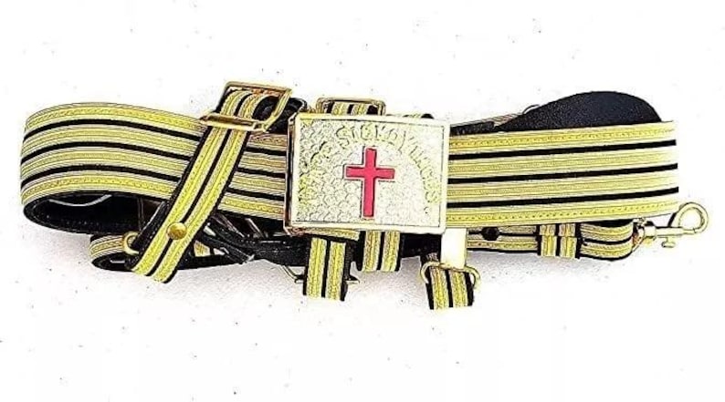 Masonic Knights Templar Sword Belt & Buckle for Sir Knight Size ...