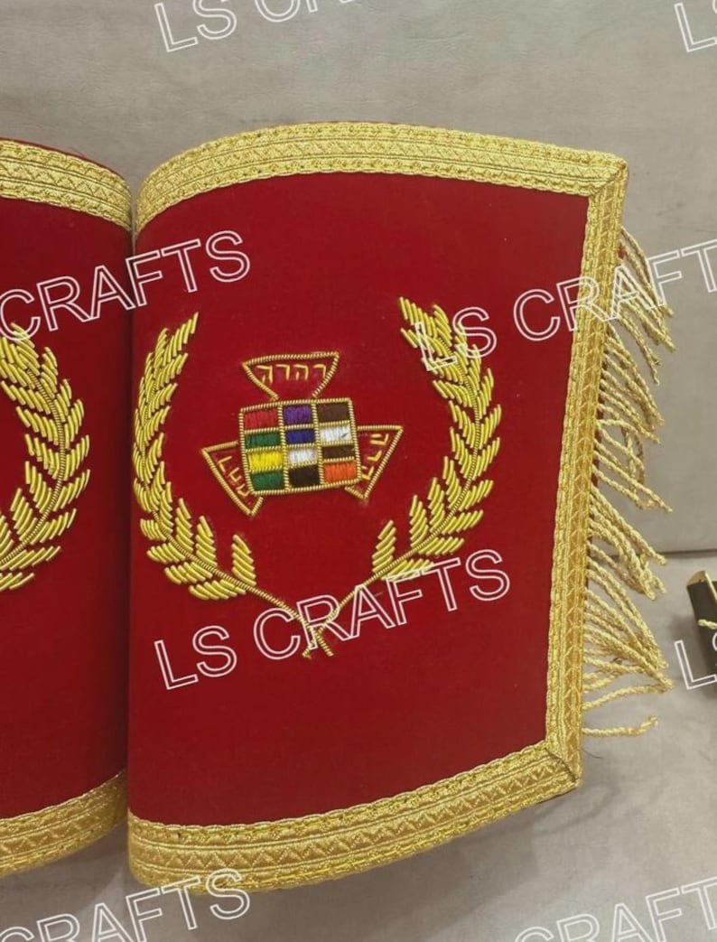 Masonic Past High Priest Hand Embroidered Pair of Cuffs/ Gauntlets - Etsy