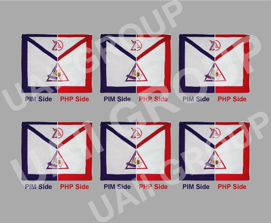 Masonic Double Sided Reversible Aprons Set of 6 PCS - Etsy