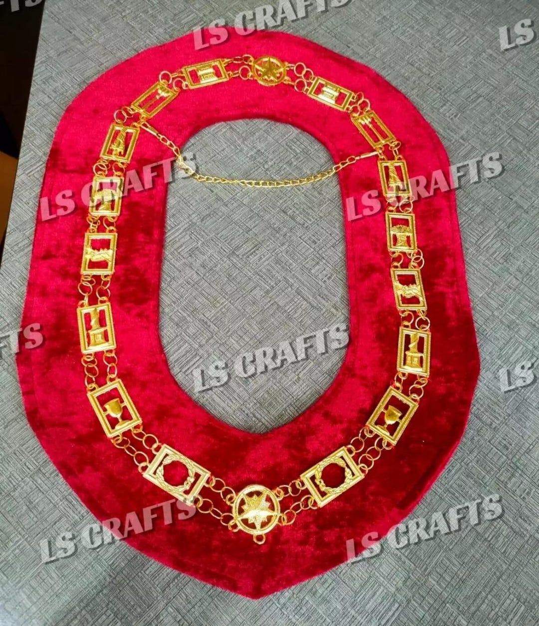 Masonic Amaranth Freemason Chain Collar - Etsy