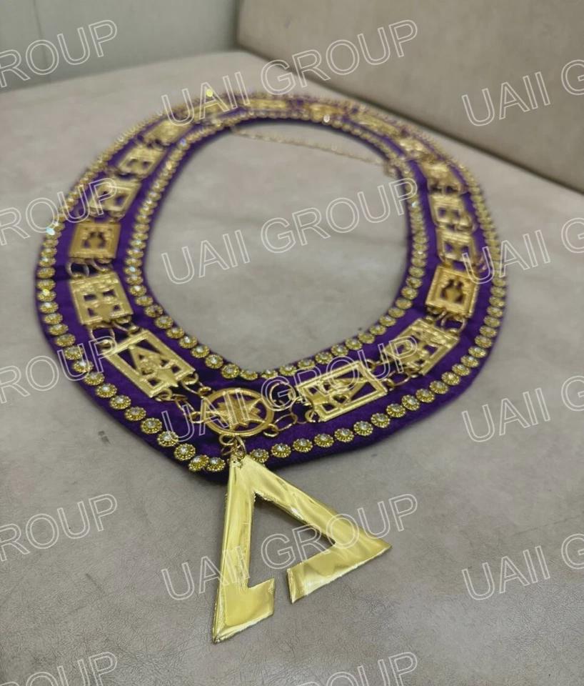 Masonic Regalia Cryptic Mason Royal & Select Master Chain Collar With ...