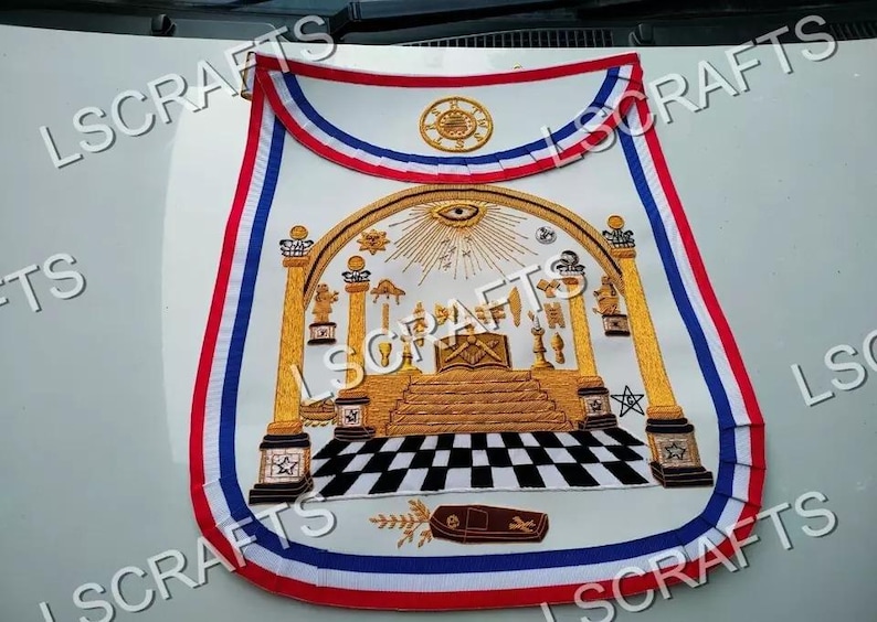 Masonic Legacy of Bro George Washington Masonic Apron Handcrafted for ...