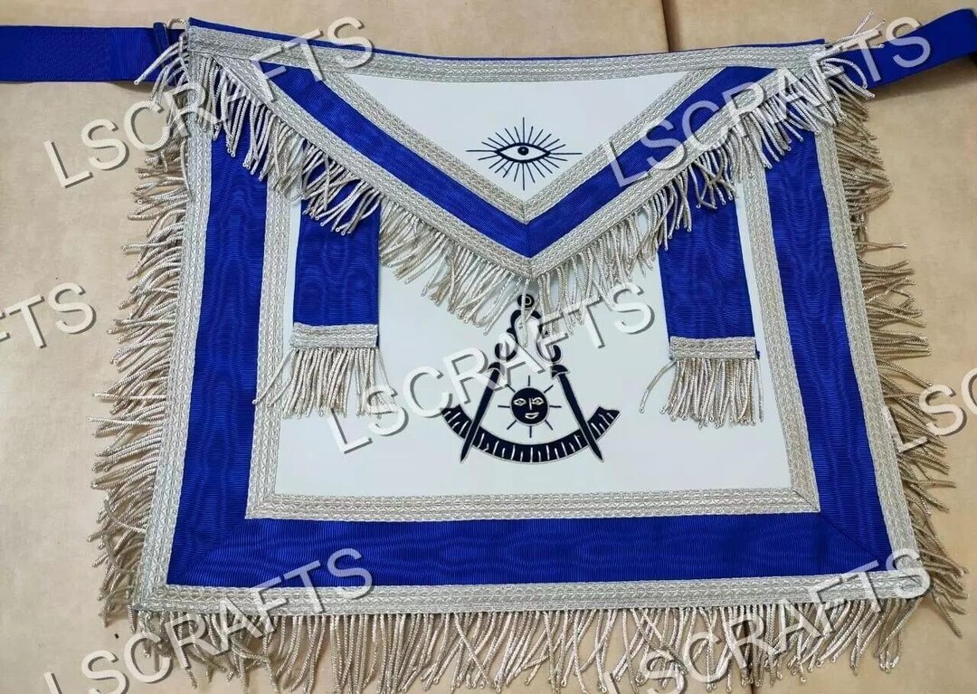 Masonic Regalia Past Master Hand Embroidered Apron - Etsy