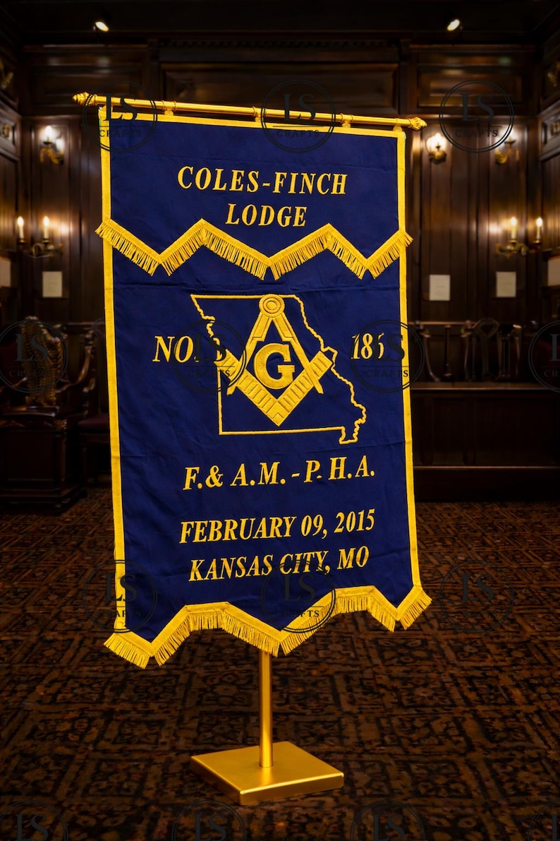 Custom Masonic Lodge Banner | Personalized F&AM / PHA Wall Banner ...