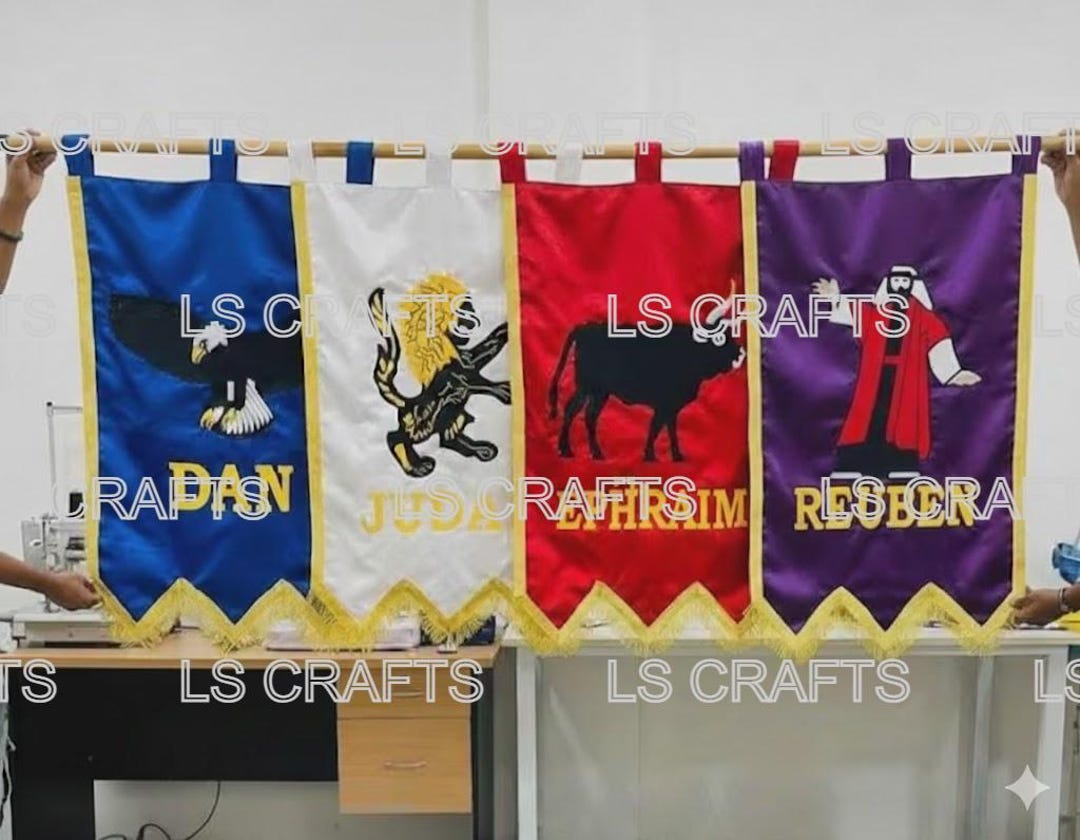 Masonic Royal Arch Embroidered Veil Banner Set of 4 Pcs - Etsy