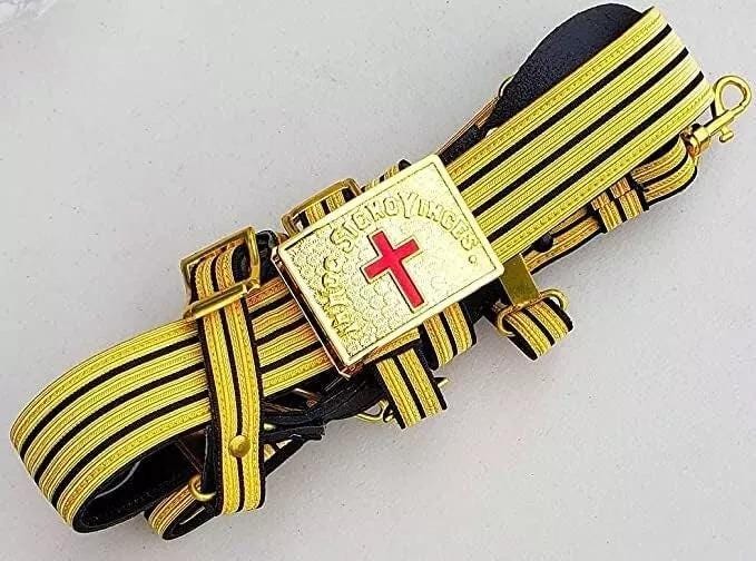 Masonic Knights Templar Sword Belt & Buckle for Sir Knight Size ...