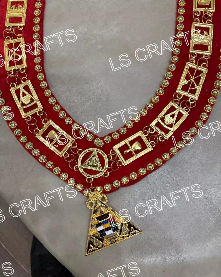 Masonic Royal Arch PHP Past High Priest Metal Chain Collar With Free ...