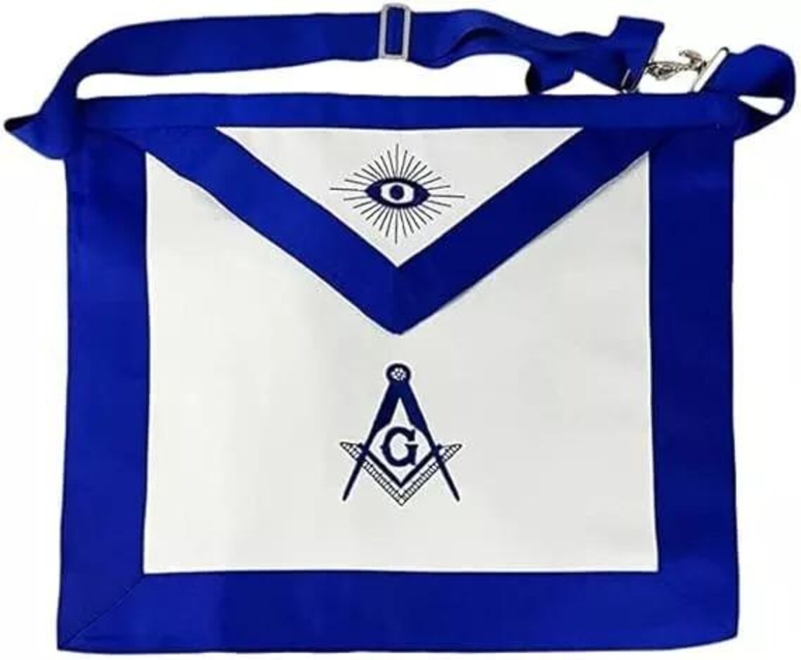 Masonic Blue Lodge Master Mason Apron With Embroidery, 14x16 Inch - Etsy