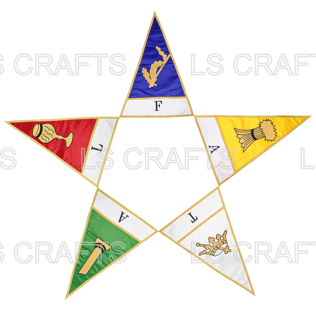 Masonic OES F.A.T.A.L. Triangle Banner Set – 5-piece Embroidered Altar ...