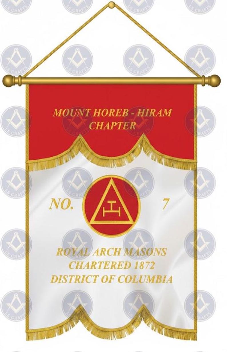 Custom Royal Arch Chapter Banner – Masonic Lodge Banner With Gold ...