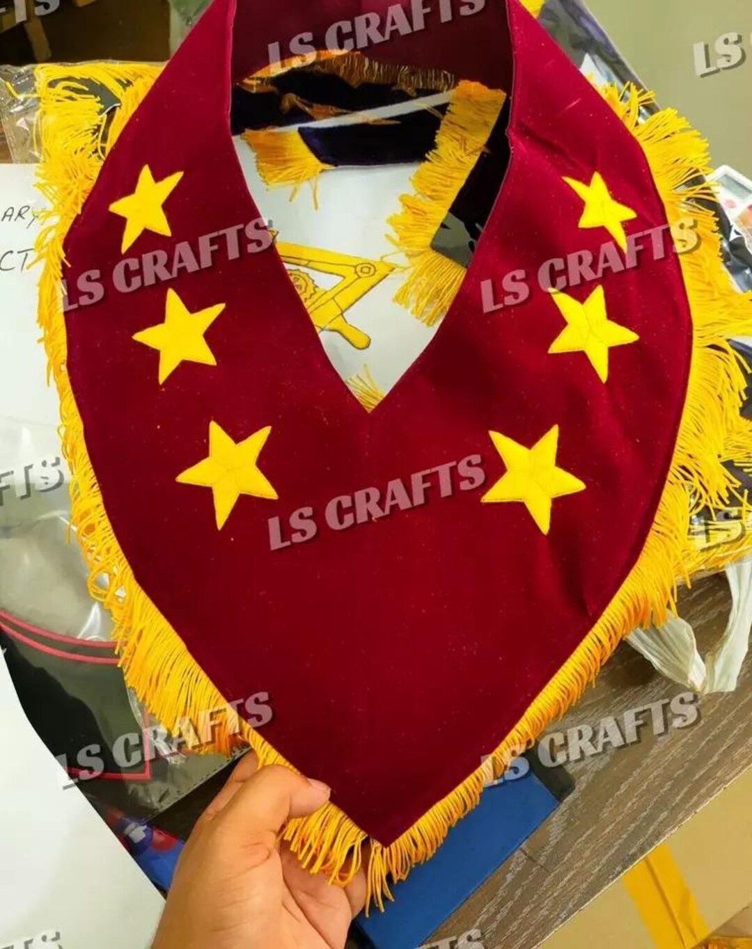 Masonic Regalia OES Order of Star Metal Chain Collar PURPLE Backing - Etsy