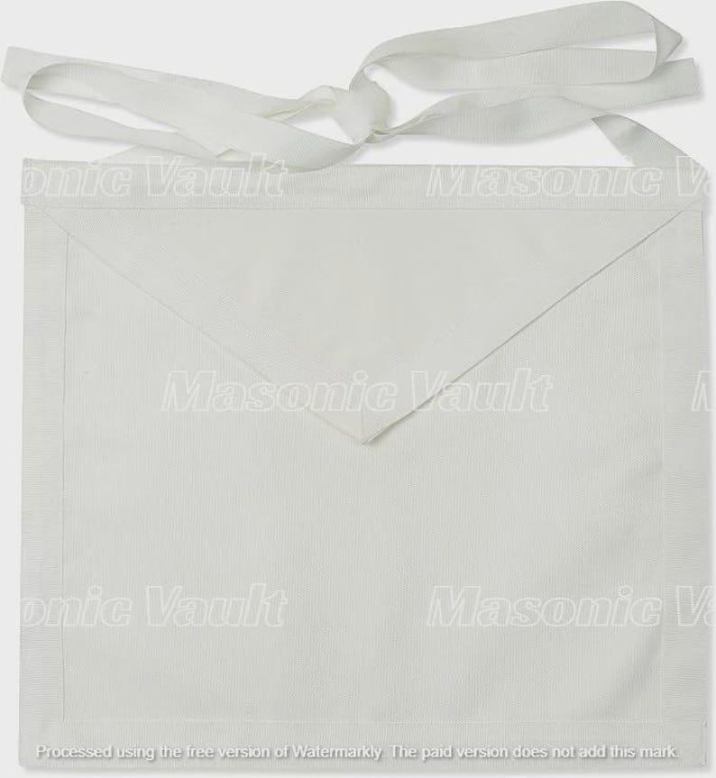 Masonic Regalia Cotton Duck Cloth Candidate Apprentice Aprons - Pack of ...