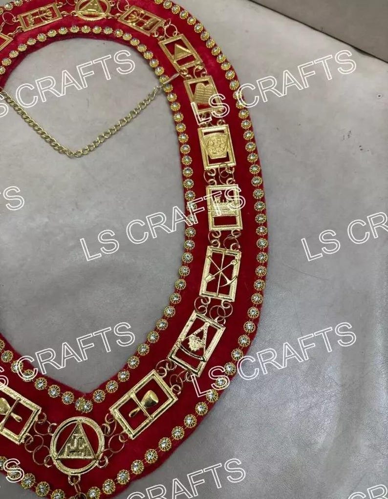 Masonic Royal Arch PHP Past High Priest Metal Chain Collar With Free ...