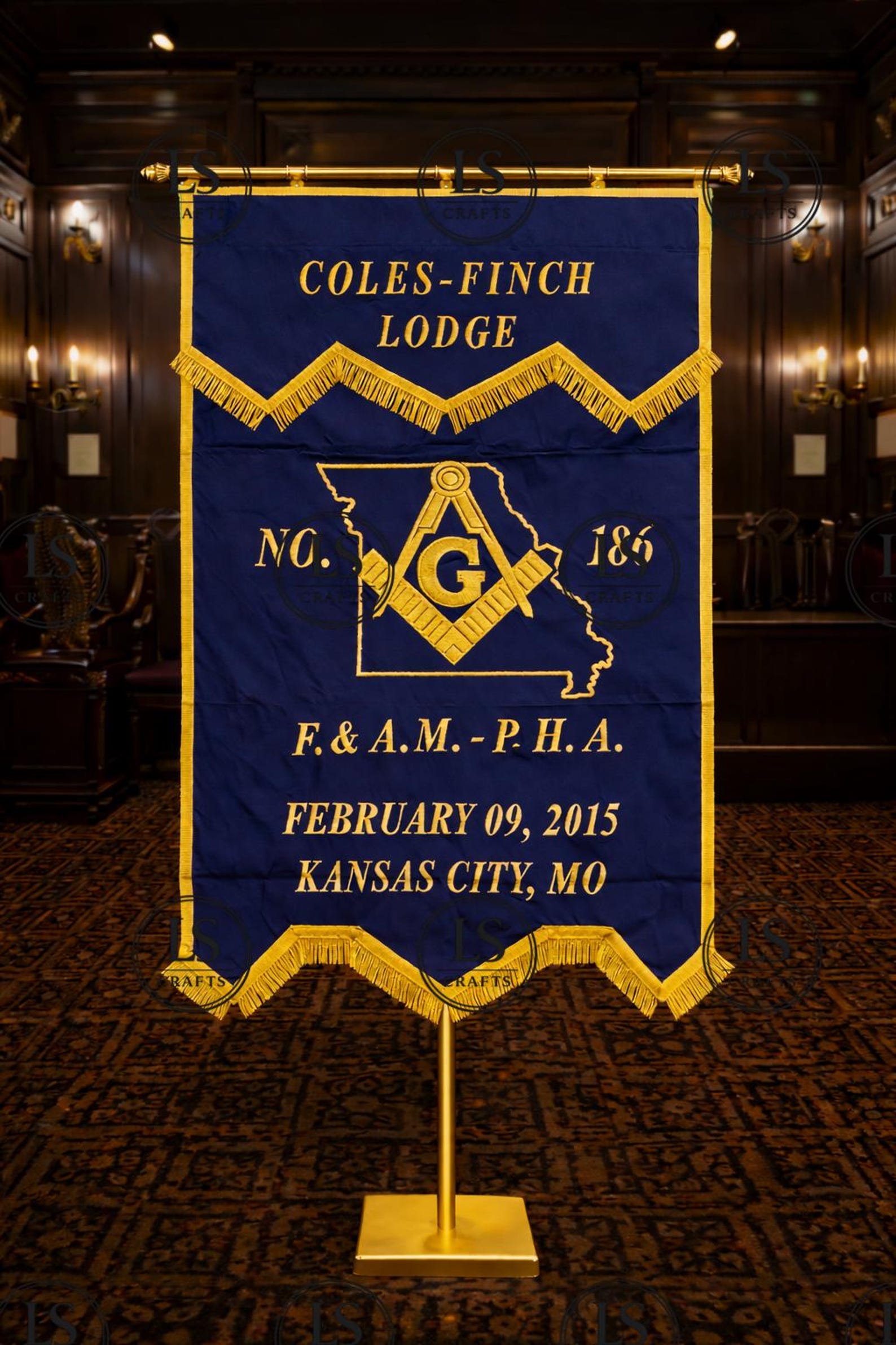 Custom Masonic Lodge Banner | Personalized F&AM / PHA Wall Banner ...