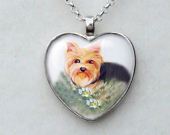 Yorkie Pendant - Etsy