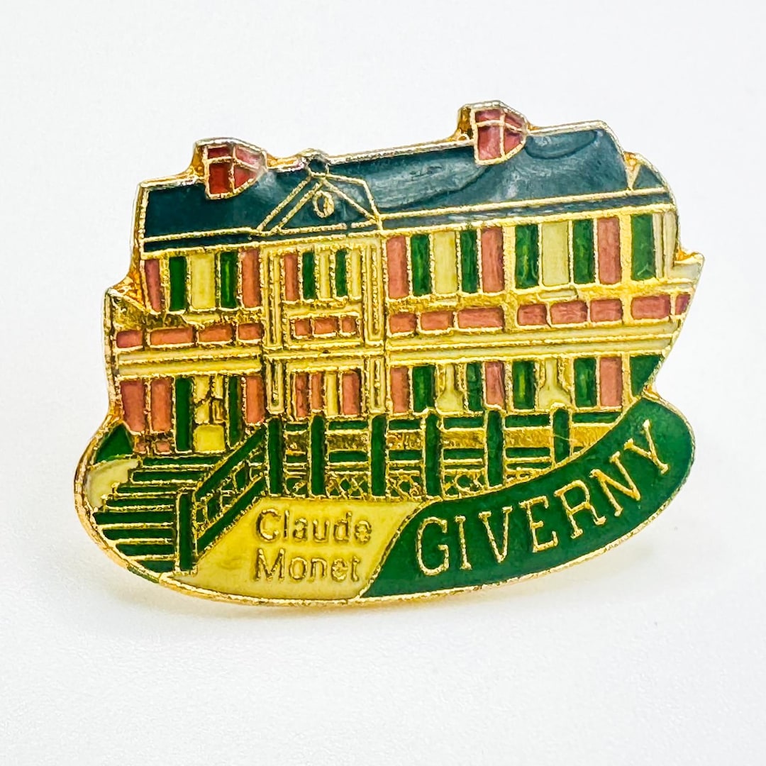 Vintage Giverny Claude Monet Enamel Pin Badge Lapel Brooch Tourist ...