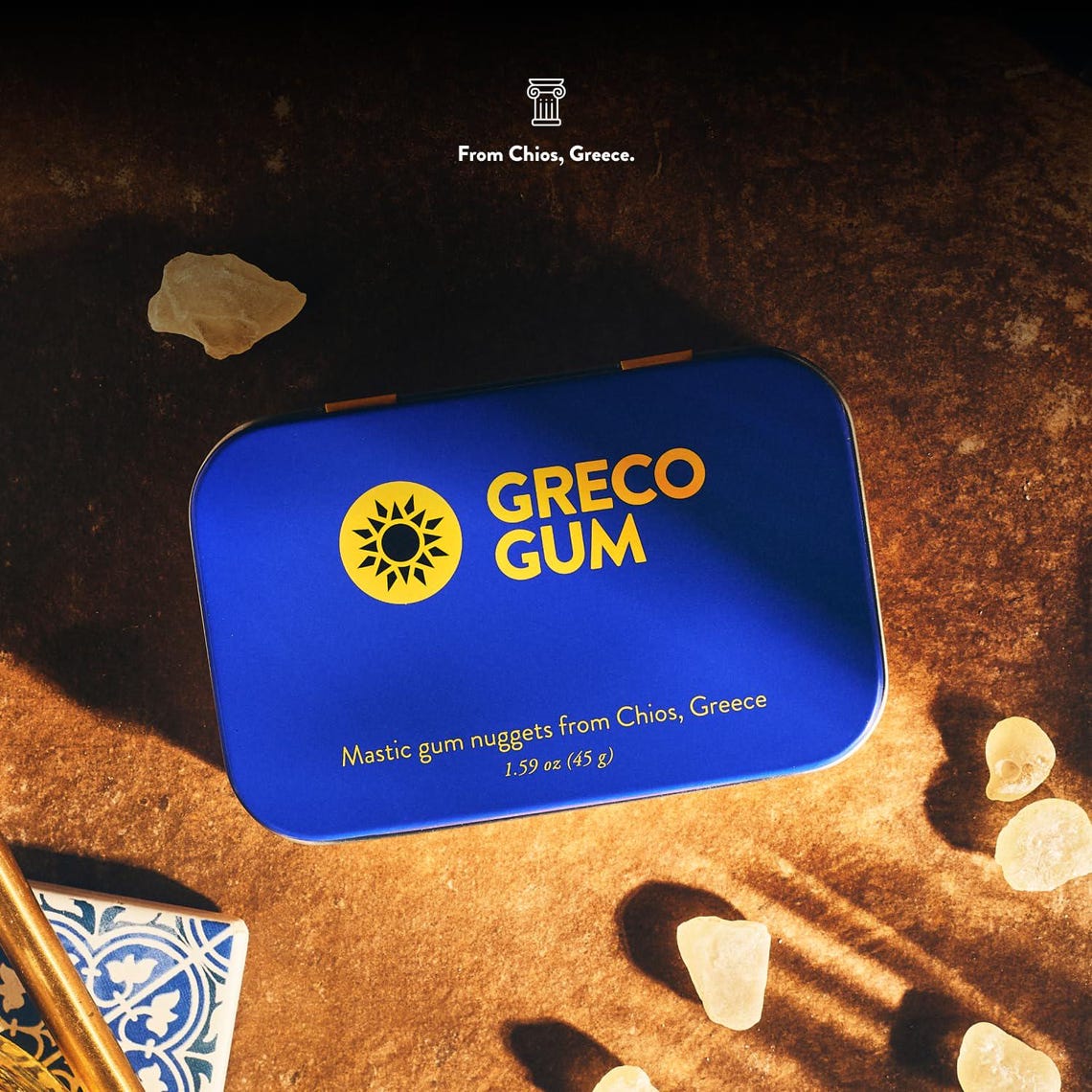 Greco Gum - Premium Mastic Gum Nuggets - Hard Chewing Gum - Pure Resin ...
