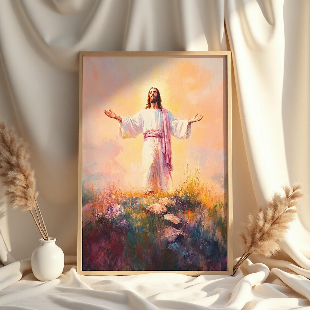 Christian Wall Art, Scripture Wall Art, Jesus Painting, Jesus Wall Art ...