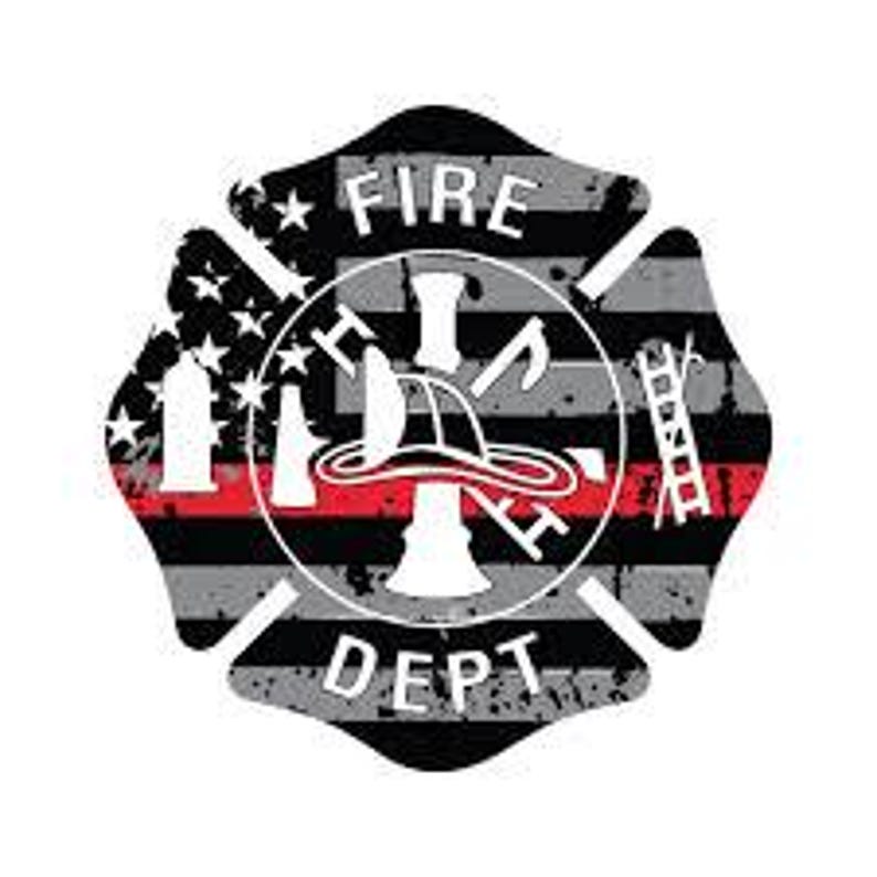 Fire Department USA Flag Logo – Patriotic Machine Embroidery File ...
