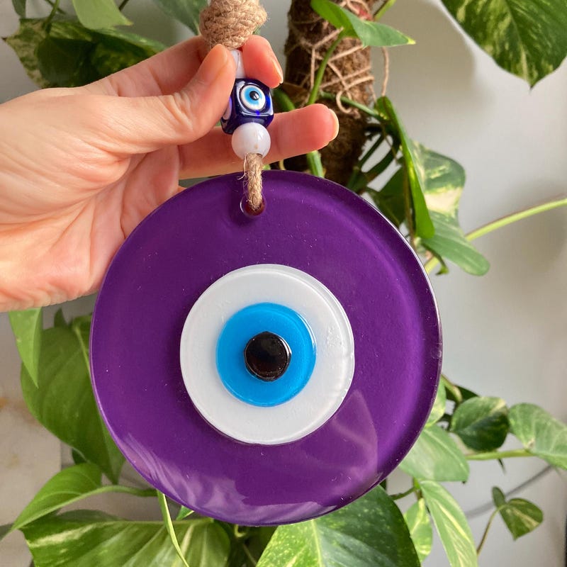 Evil Eye Wall Purple - Etsy