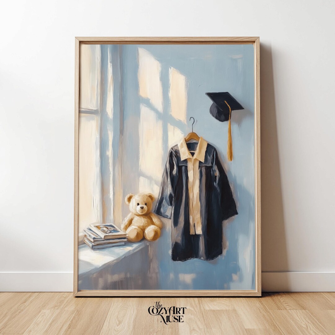 Printable Graduation Gown Photo Frame | Littles Graduation Wall Decor ...