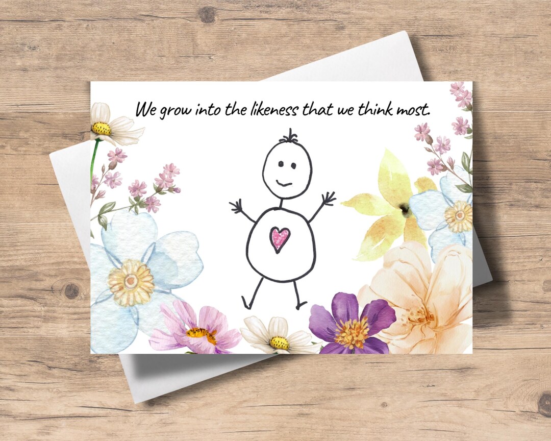 Positive Greeting Card - Etsy