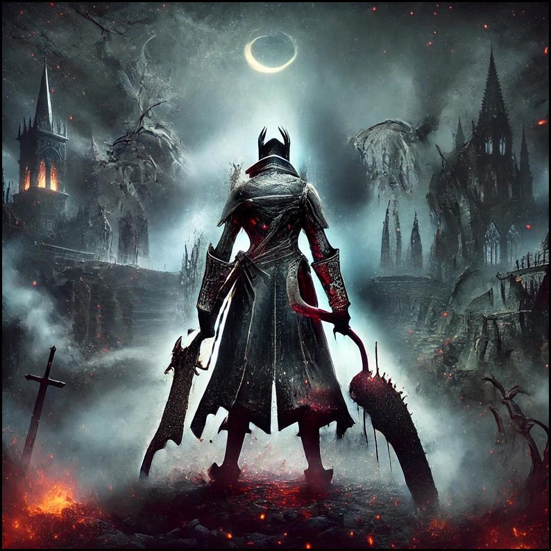 Elden Ring | Dark Souls | Bloodborne Poster - Dark Fantasy Art Print ...