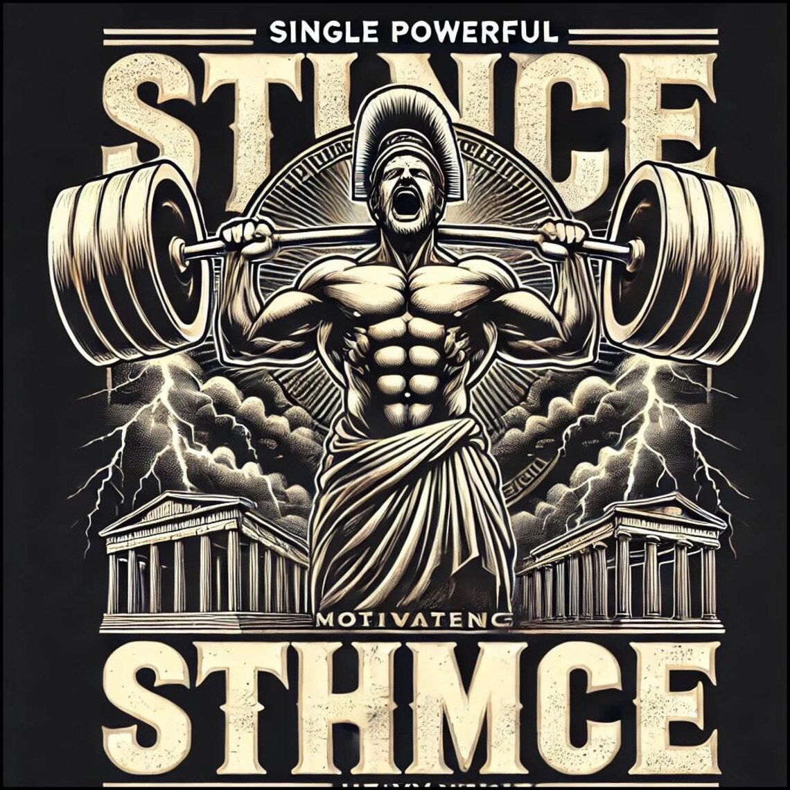 Greek Mythology Gym Wall Art Set of 6 Ancient Warrior Statues Digital ...