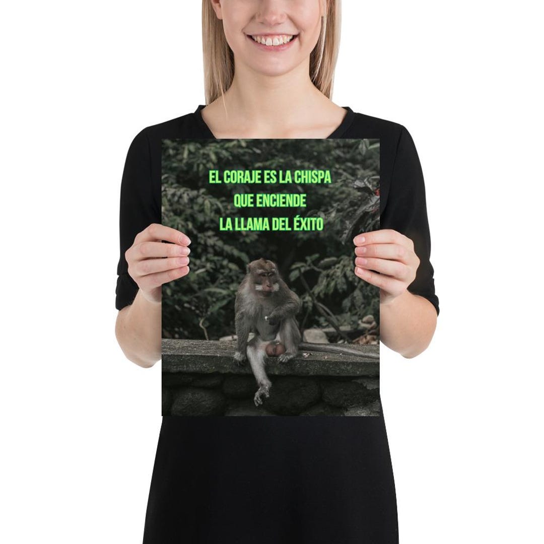 Exotic Animal Motivational Poster | Courage is the Spark of Success ...