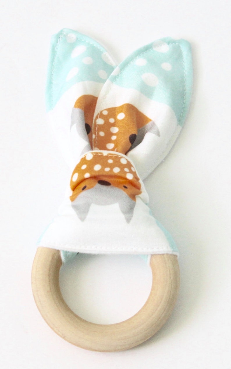 Teething Ring Wooden Teething Ring Baby shower gift Baby | Etsy