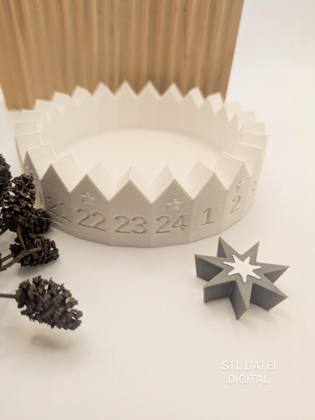 STL 3D Print File Advent Calendar L Bowl L Winter L Christmas L Advent ...