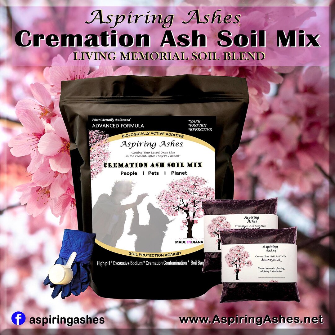 Cremation Ash Soil Mix for Planting Ashes Memorial Tree Planting Kit ...