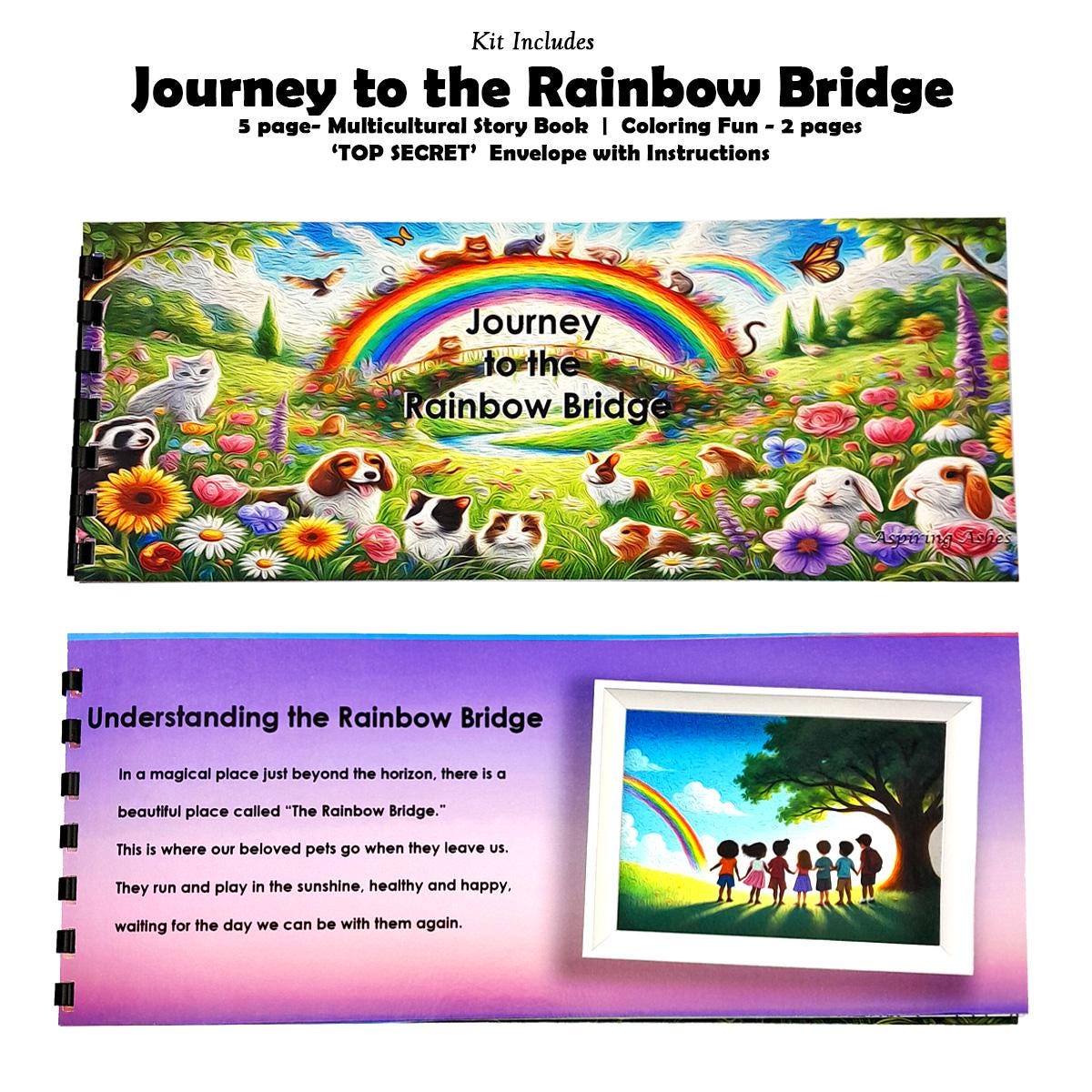 Rainbow Bridge Pet Memorial Soil Kit: Cremation Ashes to Living Plant ...