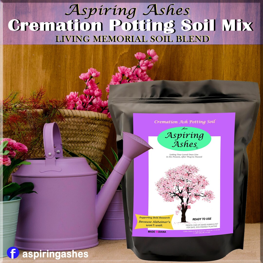 Living Memorial Blend: Cremation Ash Potting Soil Mix to Plant Ashes in ...