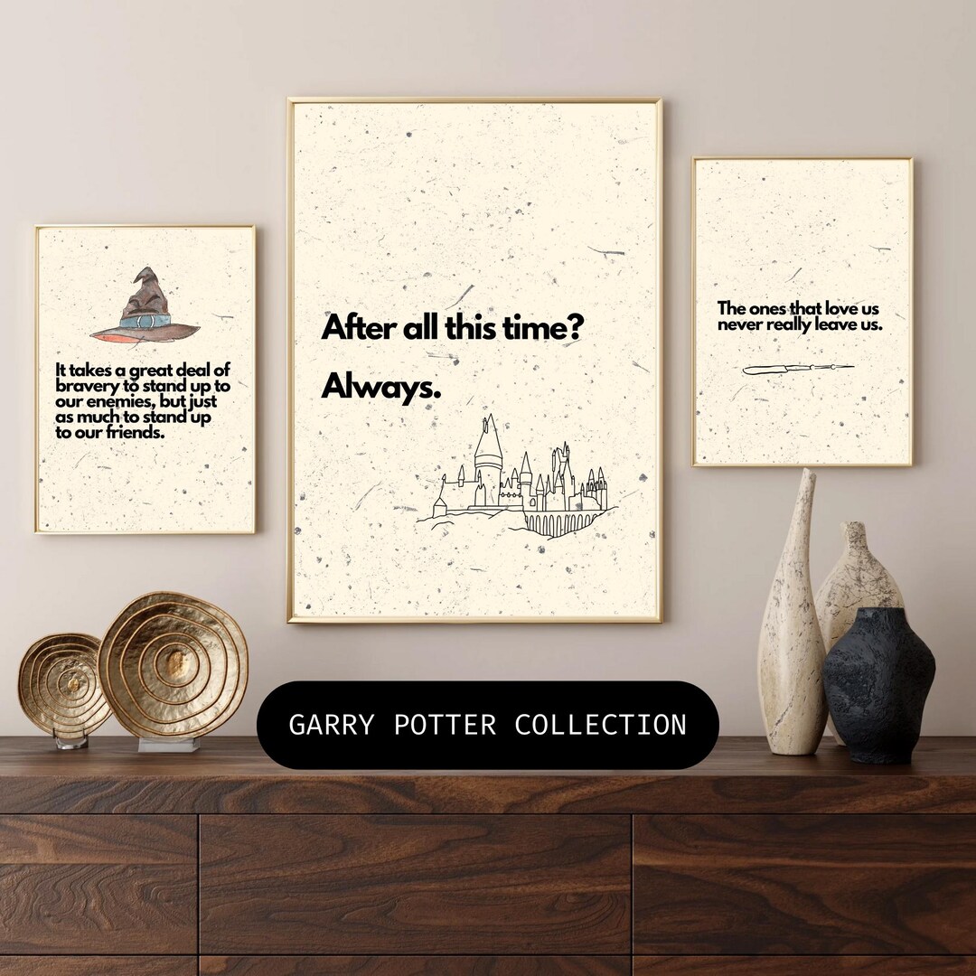 Hogwarts Themed Art, Digital Potter Poster, Magical Room Decor, Wizard Quote Poster, Magic Wall ...