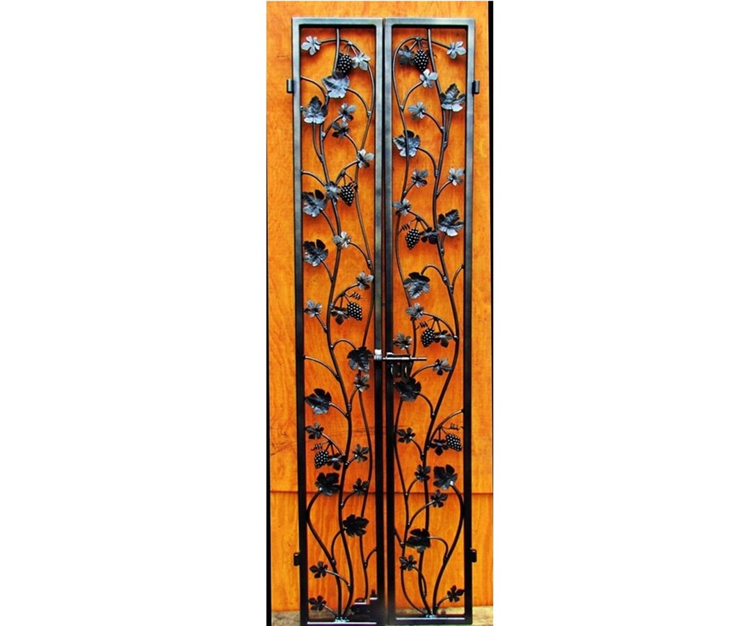 Iron Wine Cellar Gate - Many Sizes - 24 to 36 Inches Wide - 80 or 96 ...