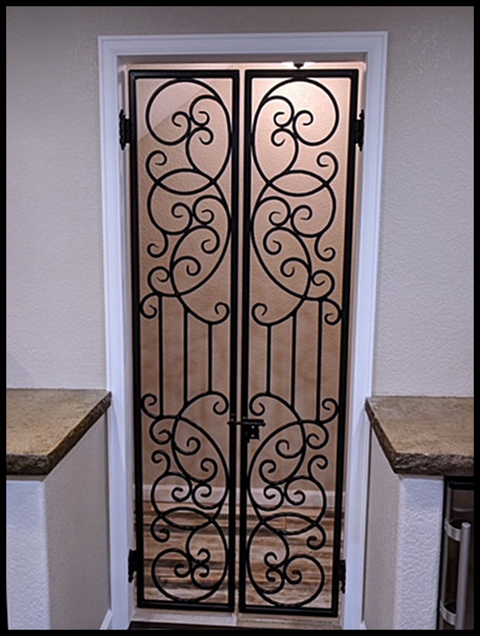 Iron Wine Cellar Door Tall Garden Gate Custom Sizes 30 - Etsy