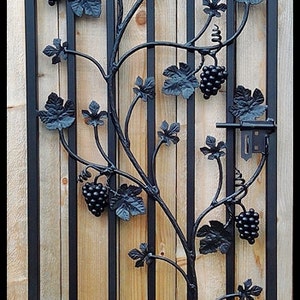 Charlotte Grapevine Door - Iron Wine Cellar Gate -- Built to Fit a 24 ...