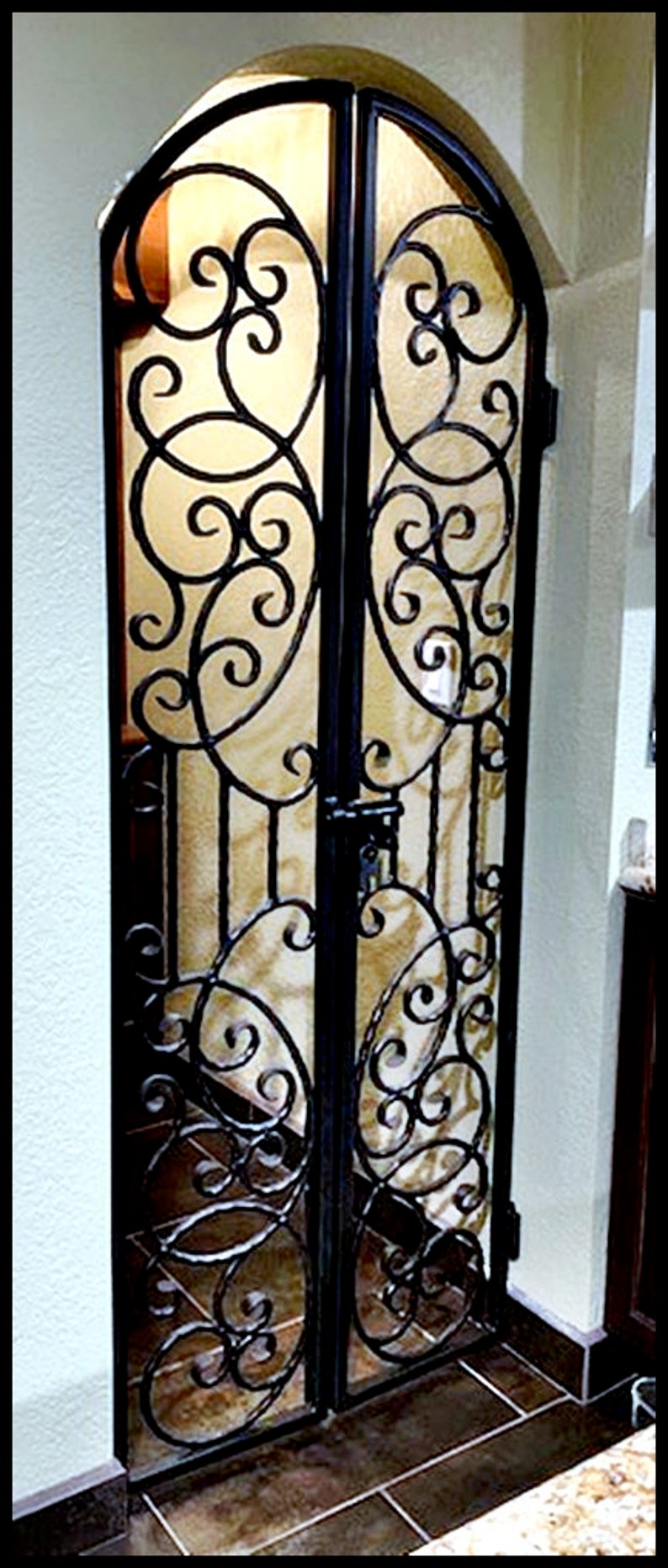 Iron Wine Cellar Door Tall Garden Gate Custom Sizes 30 - Etsy