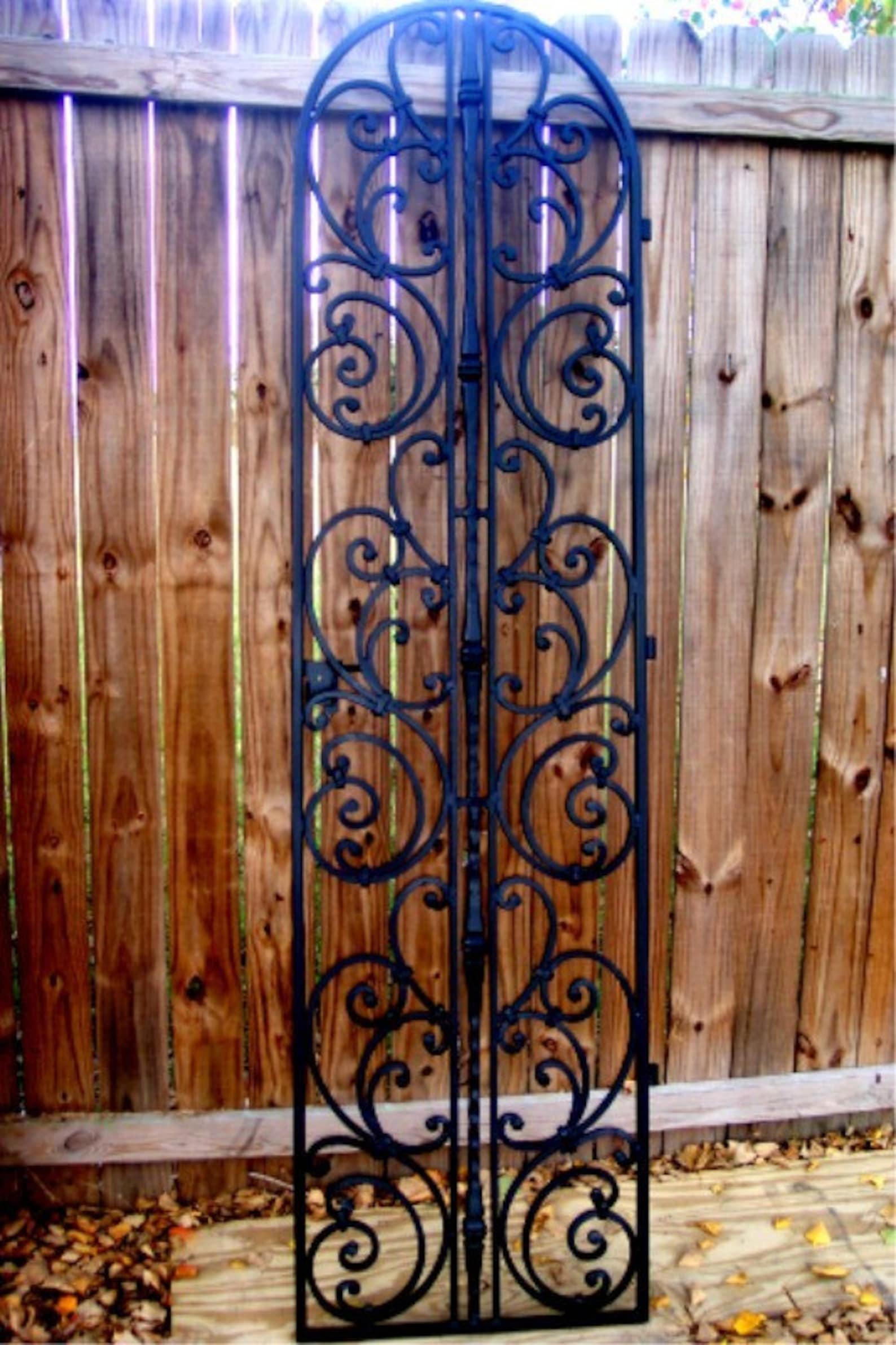 Iron Wine Cellar Door or Garden Gate - Tuscany Styled - Tuscan Forged ...
