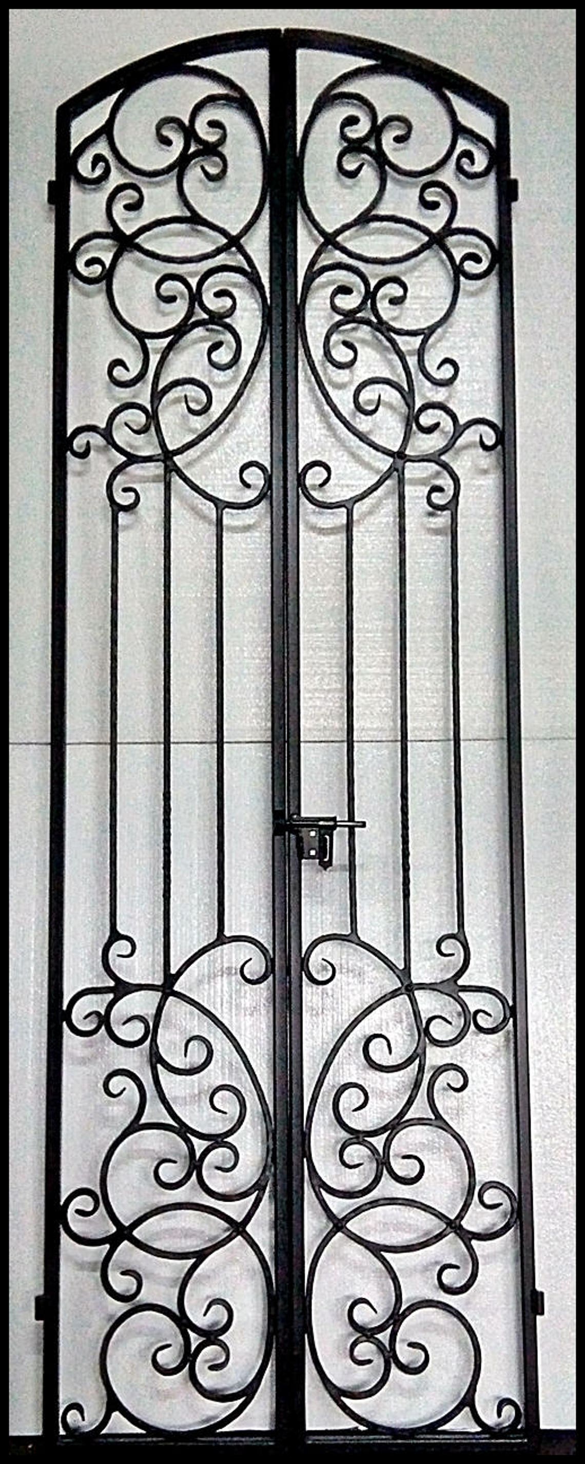 Iron Wine Cellar Door - Tall Garden Gate - Custom Sizes - 30 to 36 ...