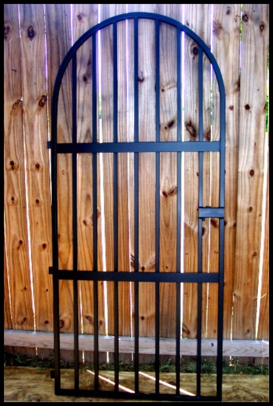 Iron Wine Cellar Door or Garden Gate Contemporary Styling - Etsy