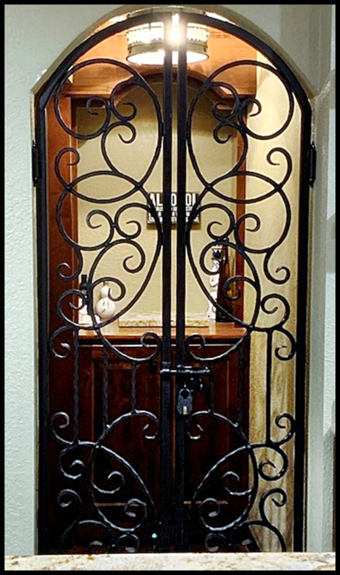 Iron Wine Cellar Door Tall Garden Gate Custom Sizes 30 - Etsy