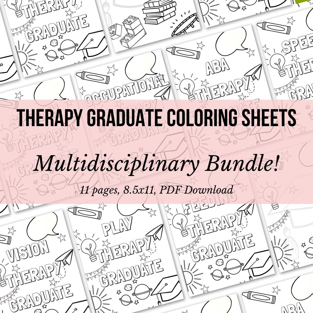 Therapy Graduation Coloring Sheet, Activities for Peds Tx, ABA Coloring ...